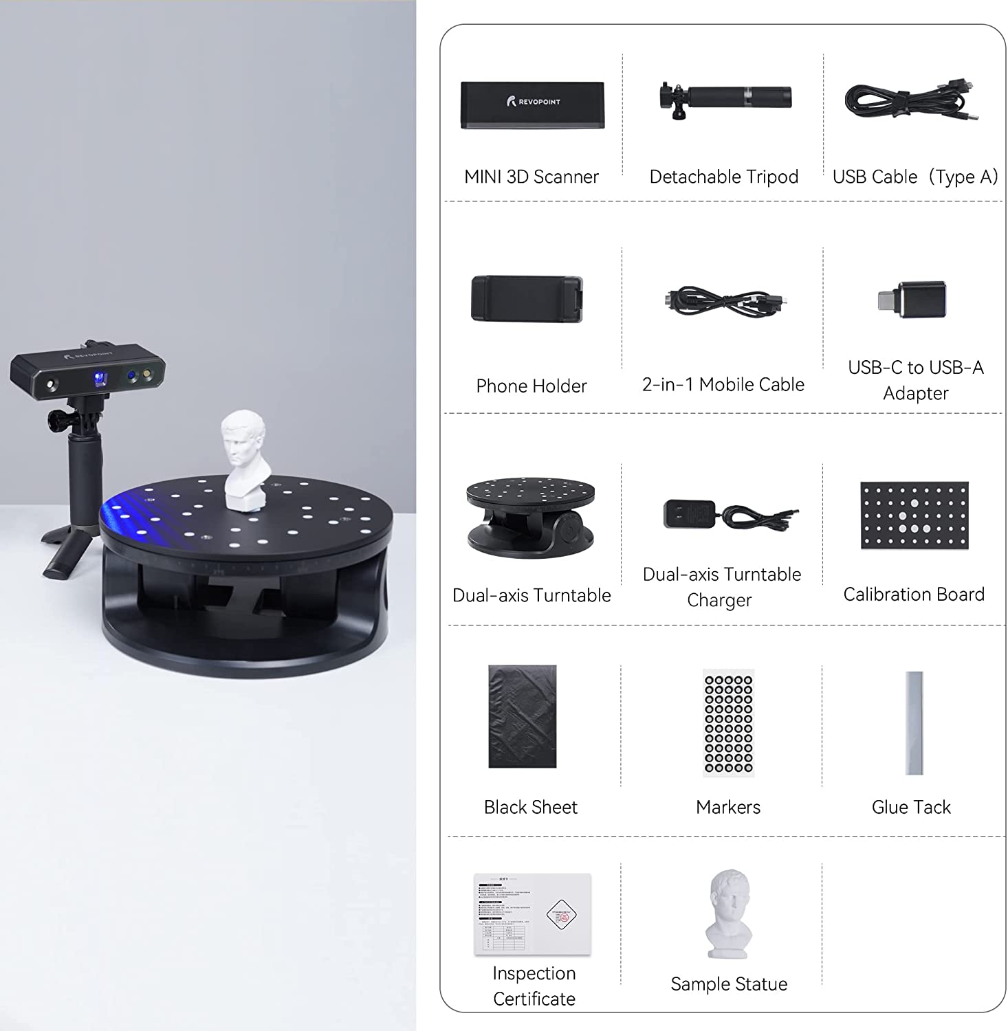 Revopoint Mini | El mejor escáner 3D portátil de 2023.